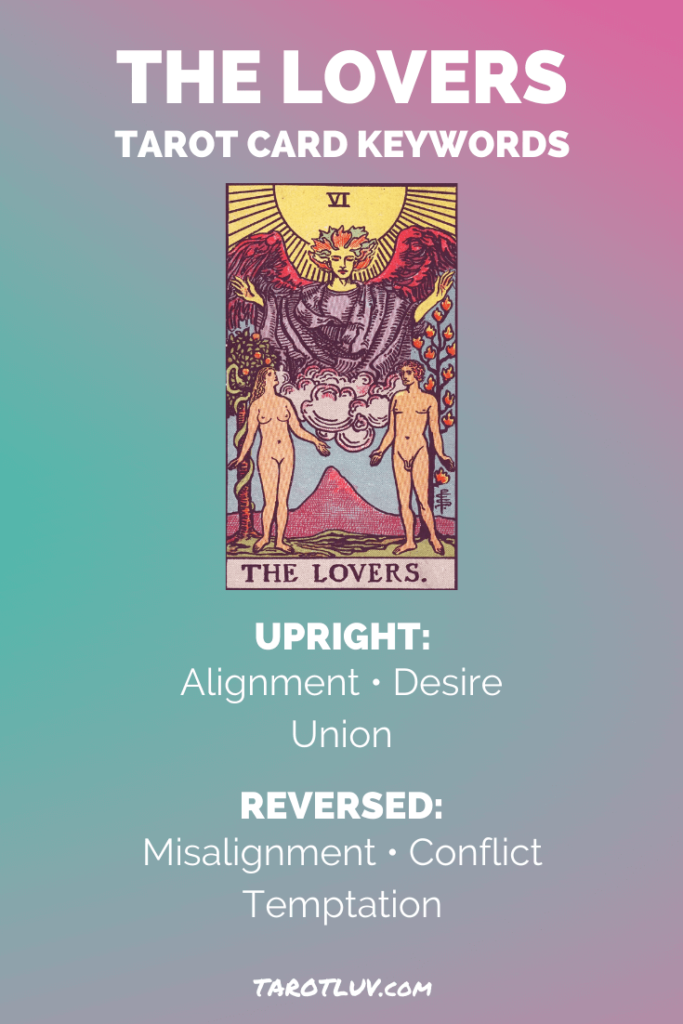The Lovers Tarot Card Meaning Major Arcana TarotLuv
